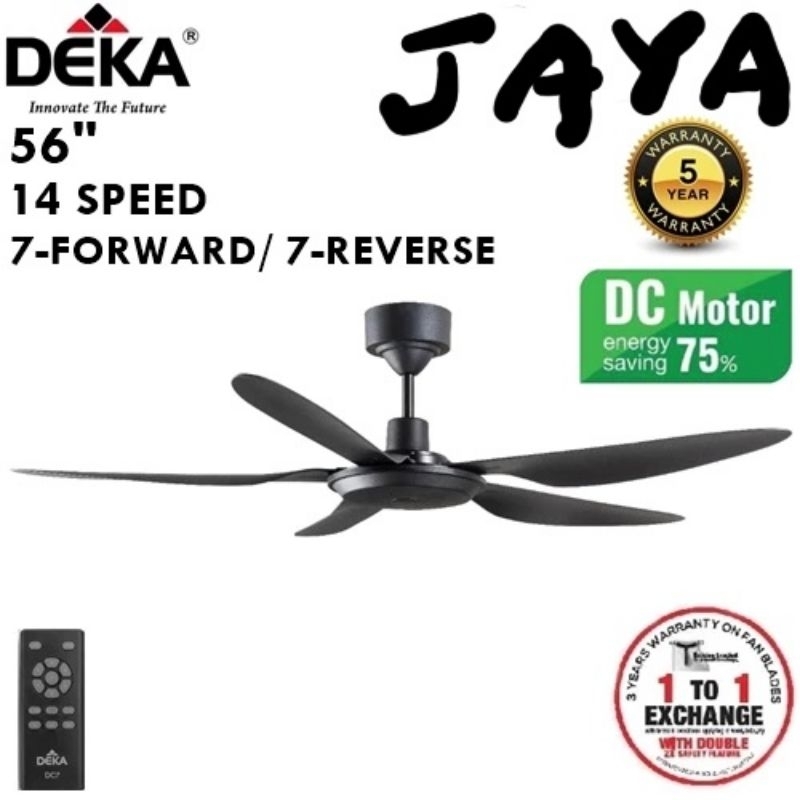 DEKA KRONOS CEILING FAN 56" nich DC motor with remote control F5DC ...
