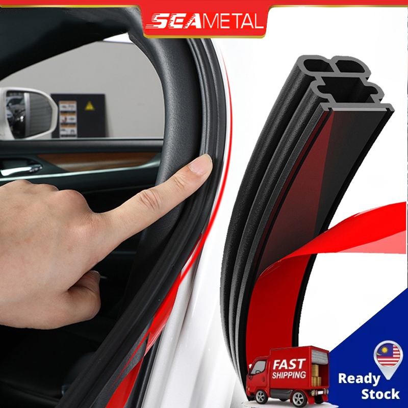 Seametal 5m 12m Car Door Seal Strip Rubber Sealing Strip Universal Auto