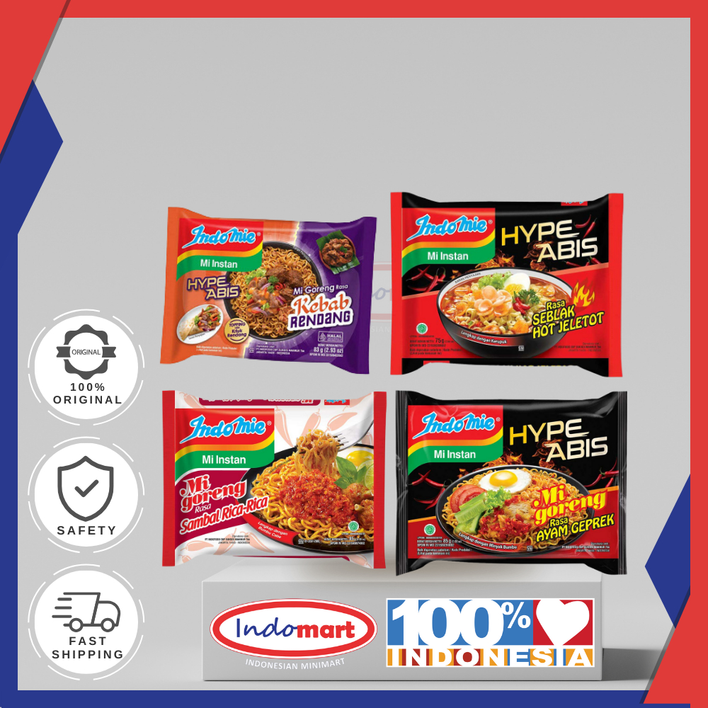 🌟READY STOCK🌟INDOMIE MIE GORENG SAMBAL RICA-RICA / SEBLAK HOT JELETOT ...