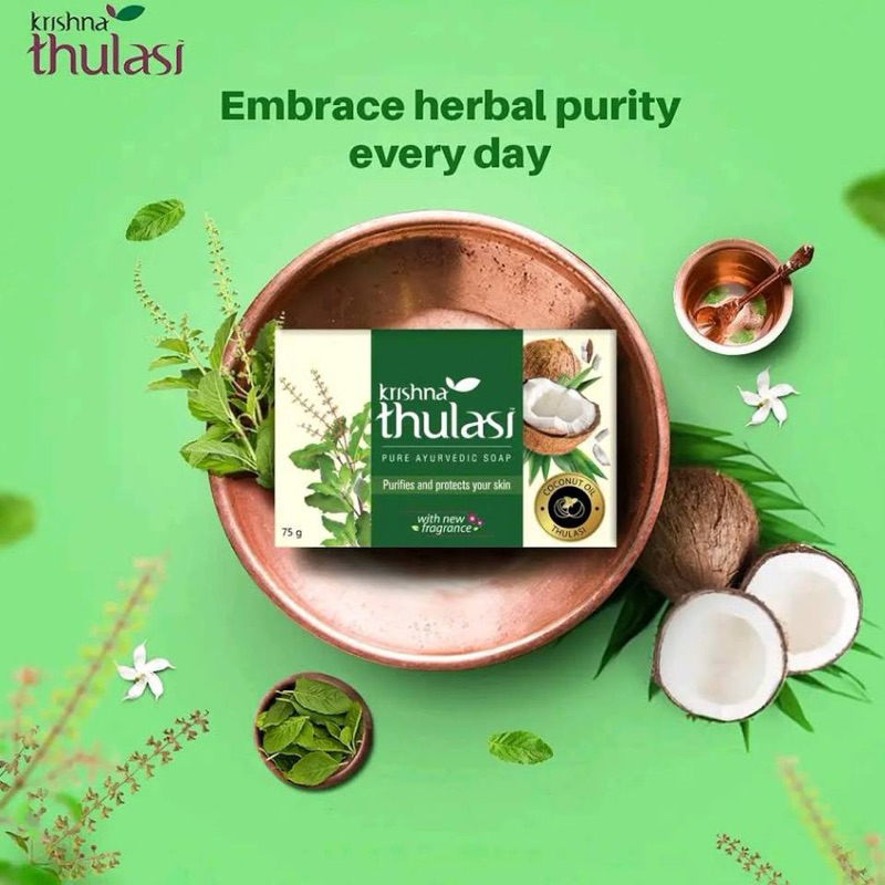 Krishna Thulasi (Pure Ayurvedic Soap) | Shopee Malaysia