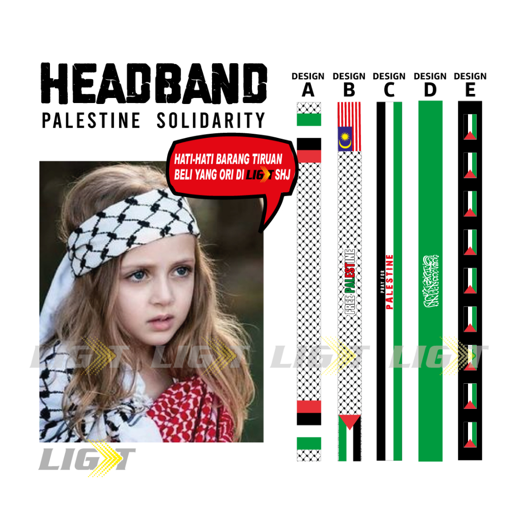 [READY STOCK] HIGH QUALITY PALESTINE Headband RAFAH Men Women Headband ...