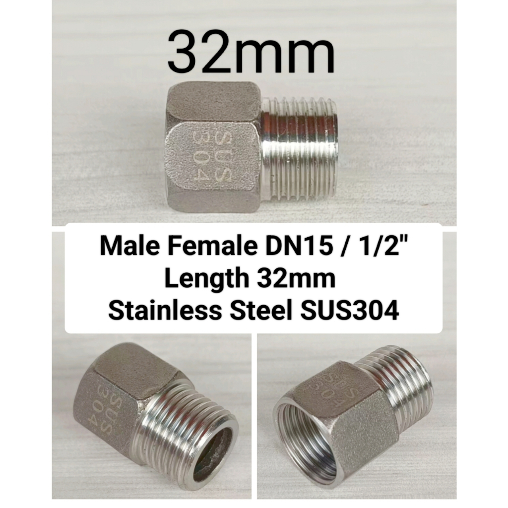 Male Female Fitting Extend Hexagon Brass Stainless Steel SUS304 ...