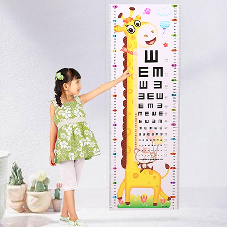 Kids Height Measurement Sticker Kids Measurement Wall Sticker Alat Ukur ...