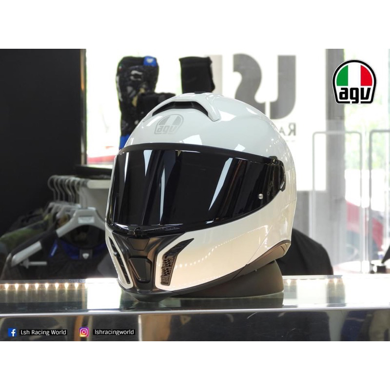 AGV Tourmodular Stelvio White Helmet (Asian Fit) (Color Visor Sold ...