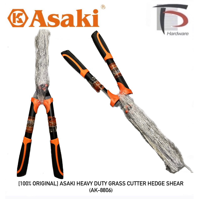 [100% ORIGINAL] ASAKI HEAVY DUTY GRASS CUTTER HEDGE SHEAR (AK-8806 ...