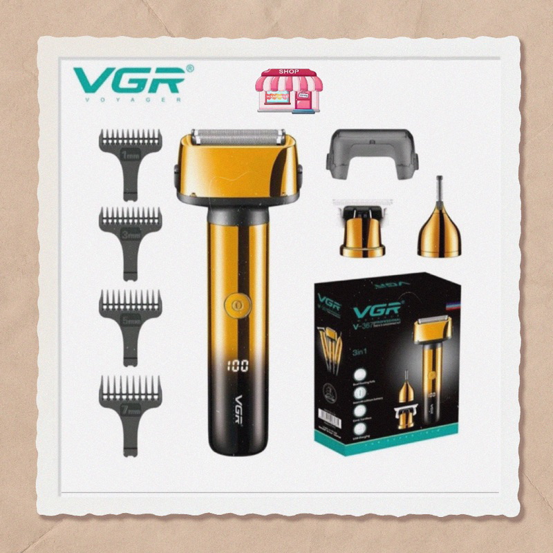[NEW] VGR VOYAGER 3 IN 1 V-367 PROFESSIONAL MEN'S GROOMING KIT MODEL ...