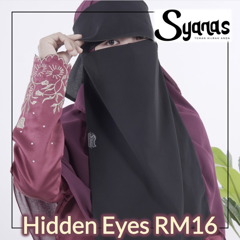 NIQAB NINJA HIDDEN EYES BY SYANAS TEMAN HIJRAH ANDA CANTIK SELESA MAMPU ...