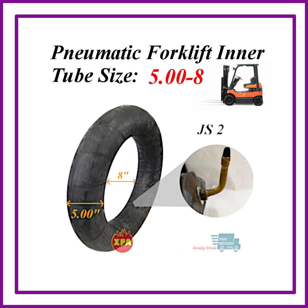 Pneumatic Tire Inner Tube Forklift Machine Trolley Jet Size 5.00-8 ...
