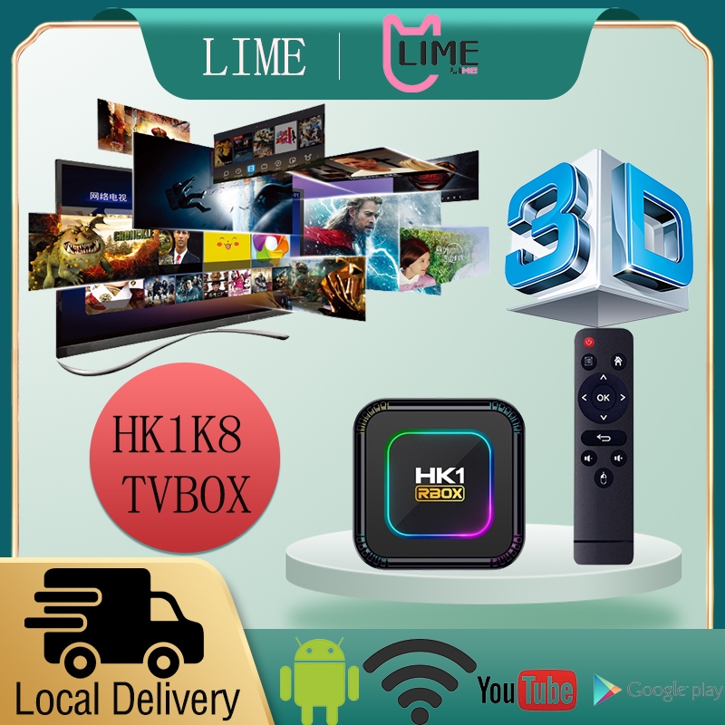 HK1 RBOX K8 Android 13 RK3528 2.4G 5G WIFI 6 BT 5.0 8K Vedio Dual Wifi ...