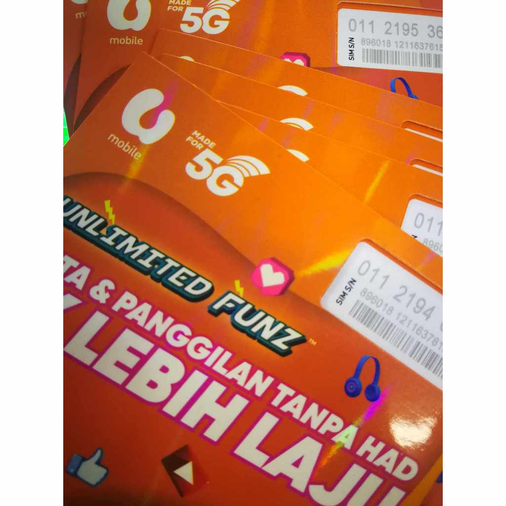 New Sim Card Umobile Tanpa Had GX12,GX38,GX30,GX43 Limited Stock umobile sim tanpa had | Shopee ...