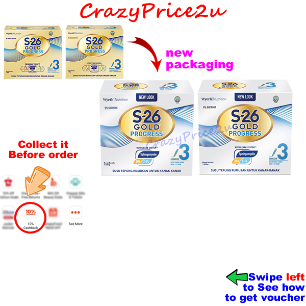 2x Wyeth S26 Gold Progress Step 3 (1.65Kg) New Packing | Shopee Malaysia