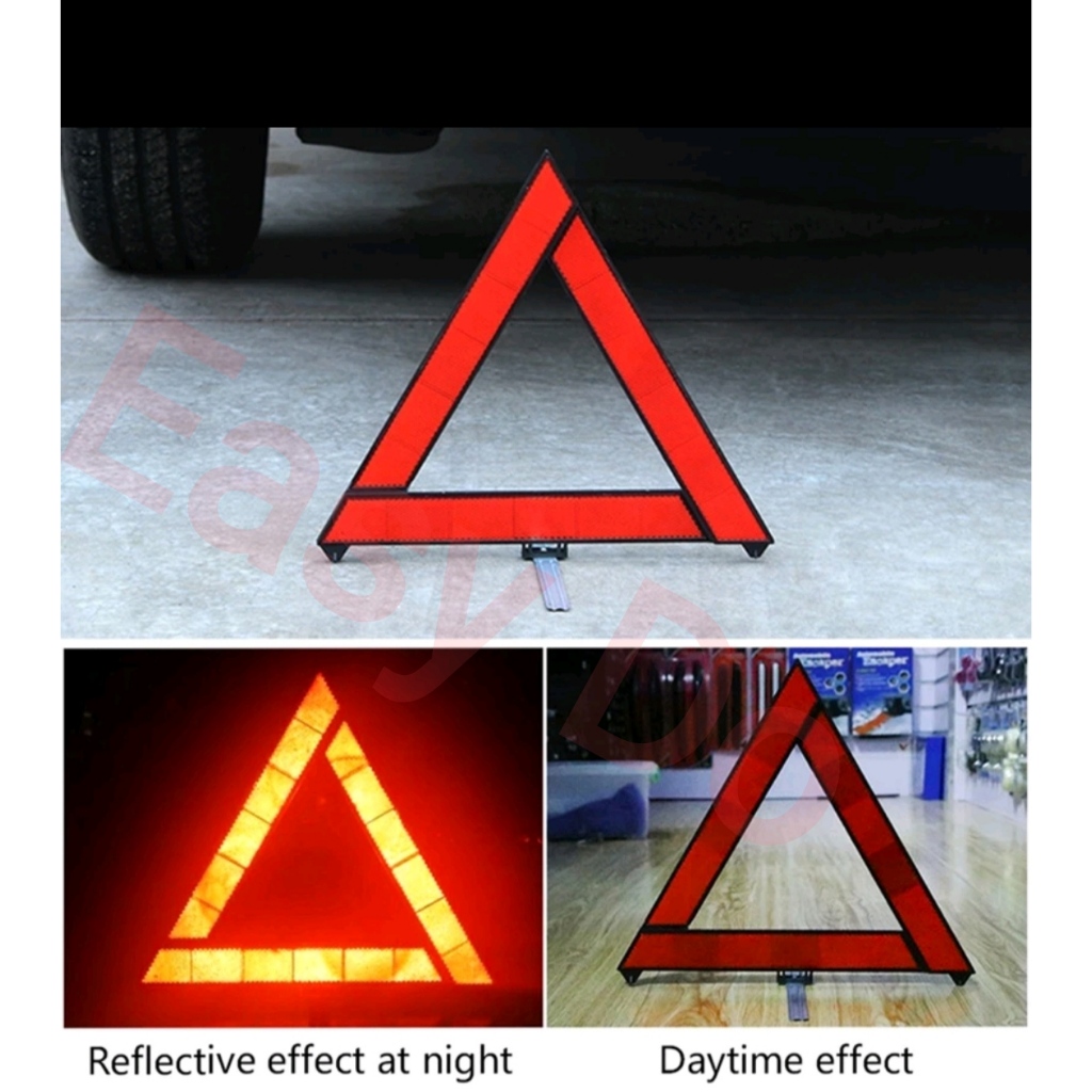Reflective Warning Sign Foldable Triangle Car Hazard Breakdown Car ...