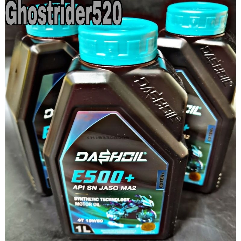 DASH OIL ESTER E500+ 4T SEMI SYNTHETIC 1L 15W50 ORIGINAL 135LC/Y15/Y125Z/EX5/WAVE125 | Shopee ...