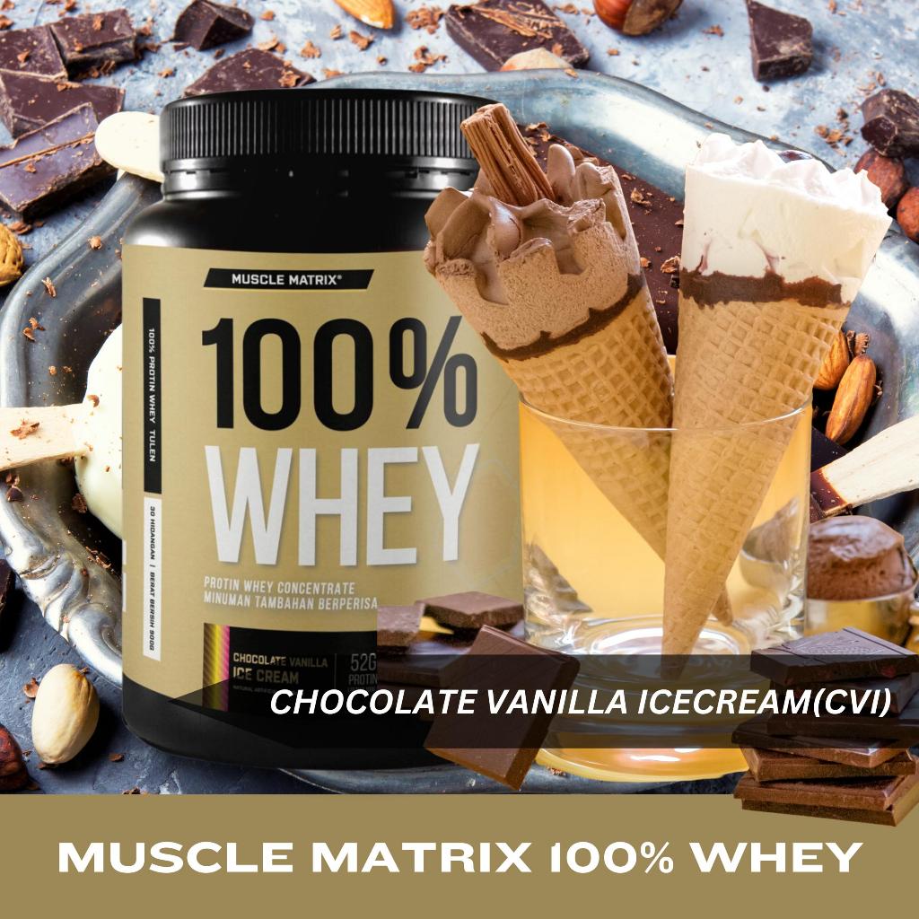 Muscle Matrix 100% Whey 1.98lbs/0.9kg [30 Serving], 52% Protein By ...