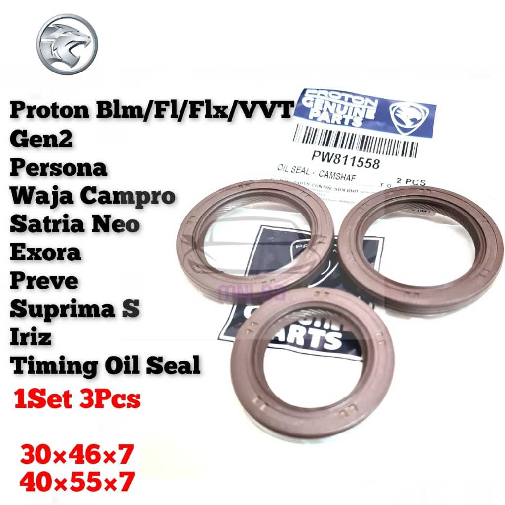 (1SET 3PCS)Proton Blm Fl Flx Gen2 Persona Exora Preve Iriz Timing Oil ...