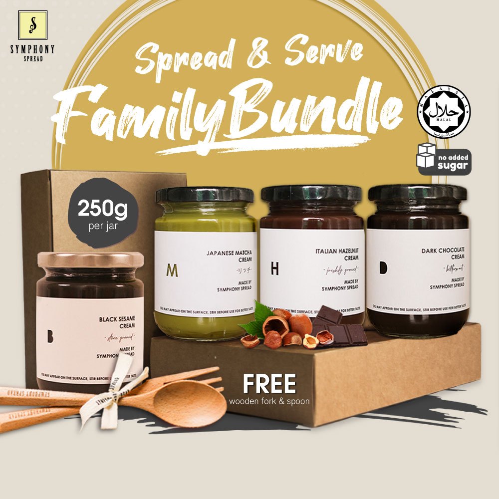 SYMPHONY Spread No Added Sugar Family Bundle | Shopee Malaysia