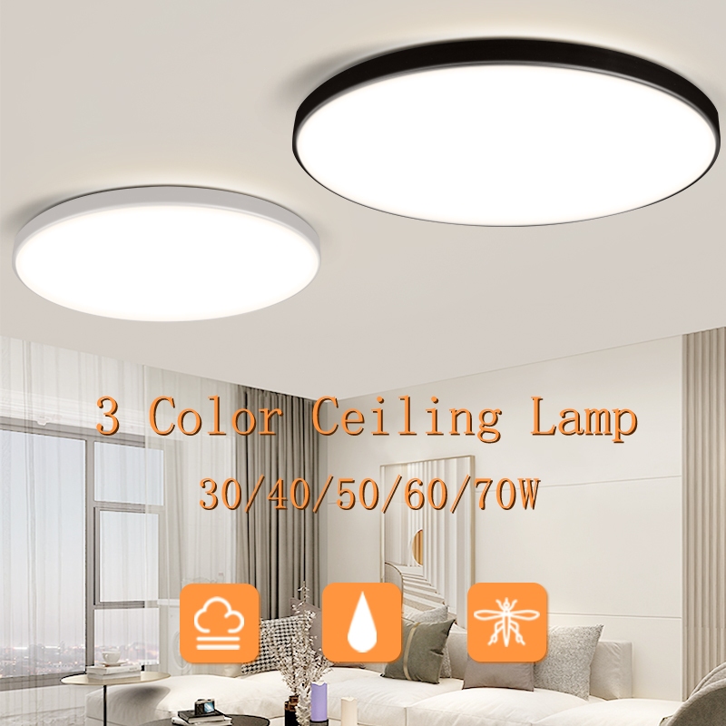 🔥Fast-ship KL ChenBen Modern LED Ceiling Light 3 Color Change Super ...