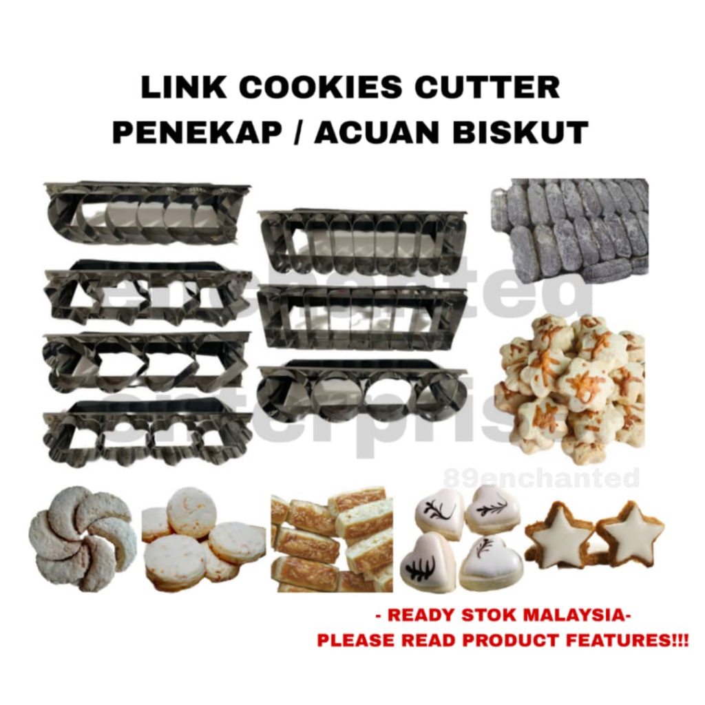 Link Cutter Cookies / Penerap Biskut / Penekan Biskut / Acuan Biskut ...