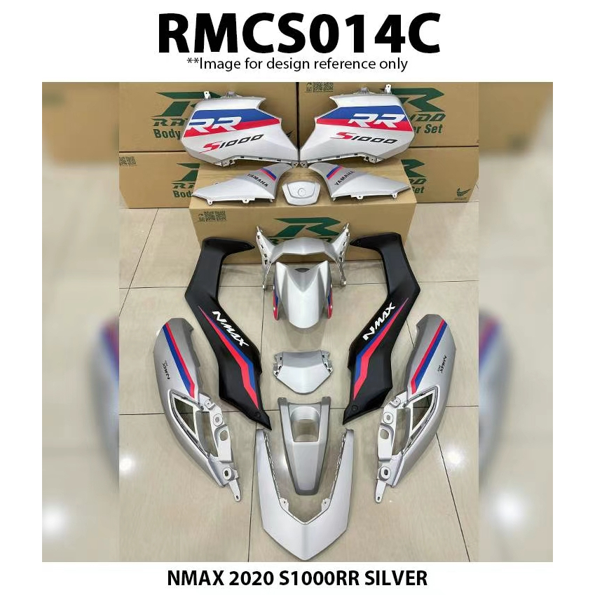 Cover Set NMAX V2 2020 Rapido BMW S1000RR SILVER NMAX Accessories Motor ...