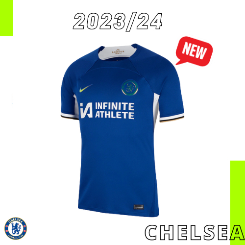 (NEW) Chelsea Home Kit 2023/24 Football Jersey EPL Jersey Jersi Murah ...