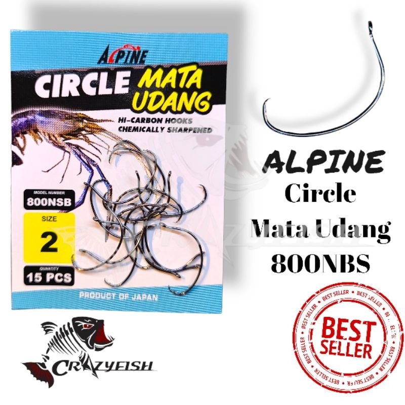 ALPINE CIRCLE MATA UDANG 800NBS #HOOKS | Shopee Malaysia