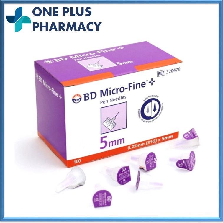 BD Micro Fine Insulin Pen Needles (5mm x 100's/Box) [EXP 09/2028 ...