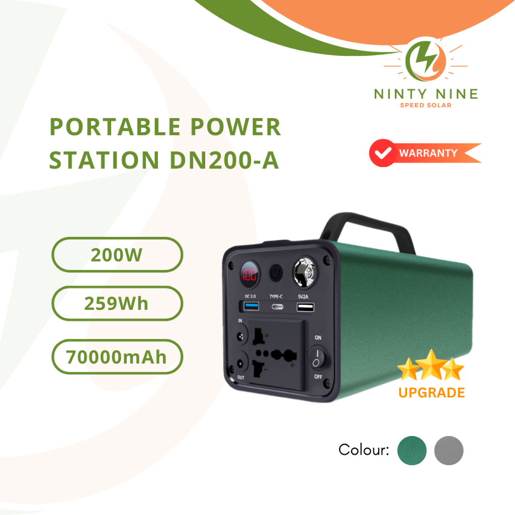 200W Portable Power Station AC 220V Output Powerbank 70000mAH Power ...