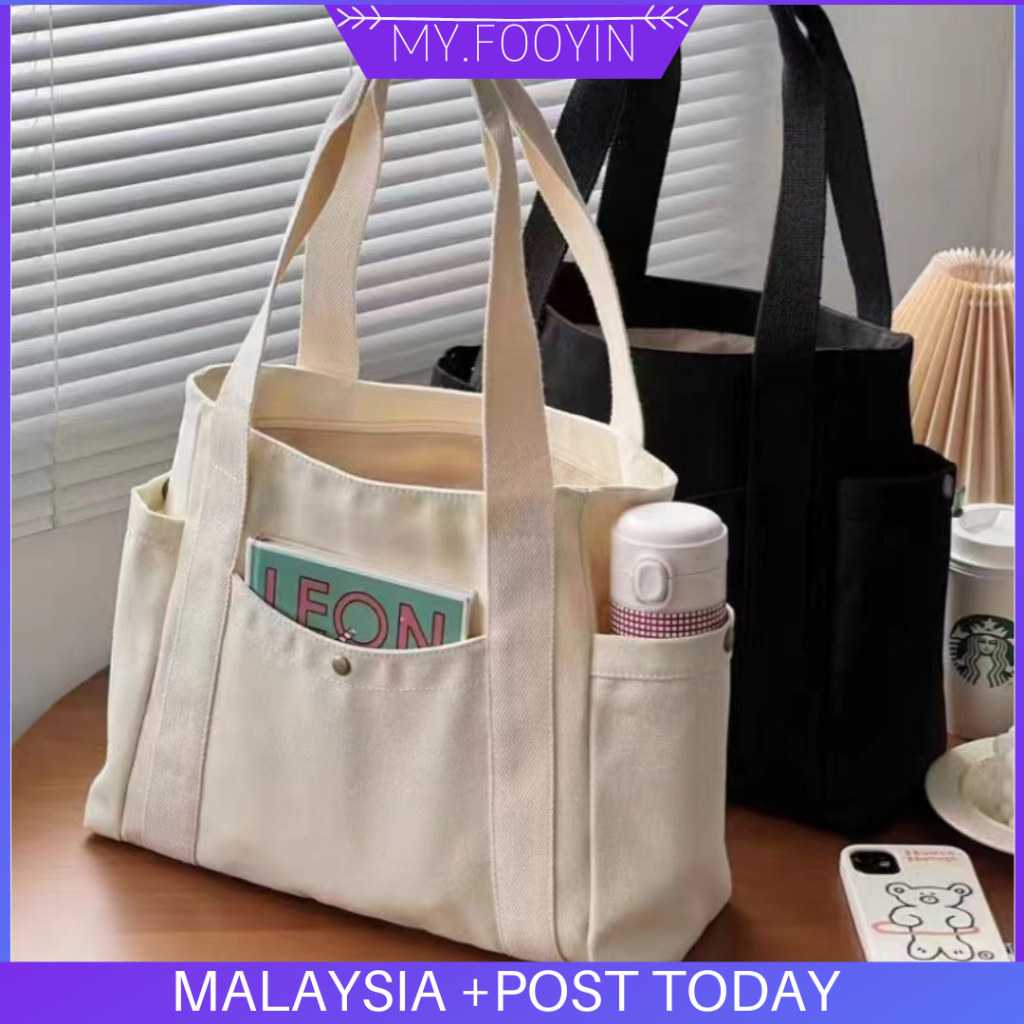 N19C Large-capacity Tote Canvas Bag Work Outing High-Value Commuter All ...