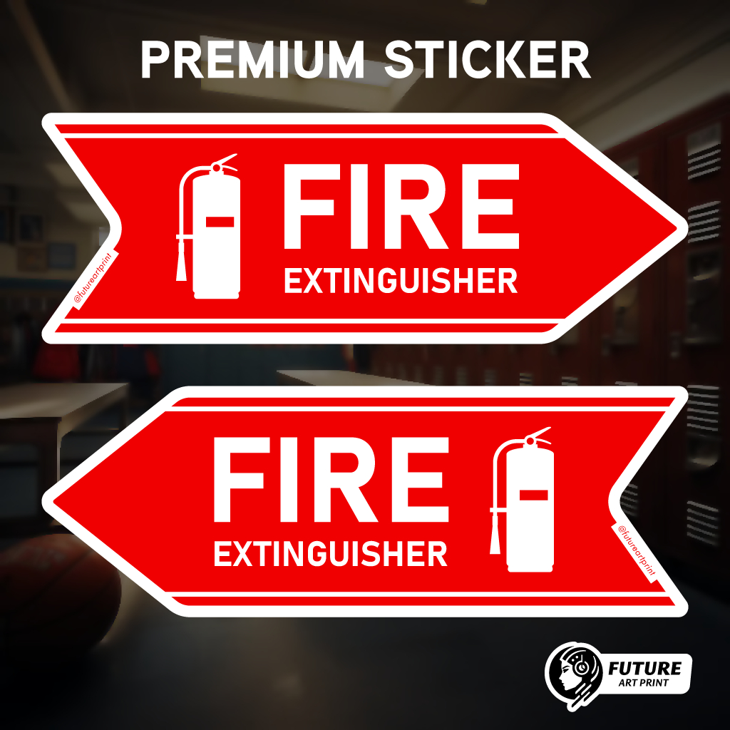 Fire Extinguisher. Premium Sticker Sign Notice Signage. Pemadam Api ...