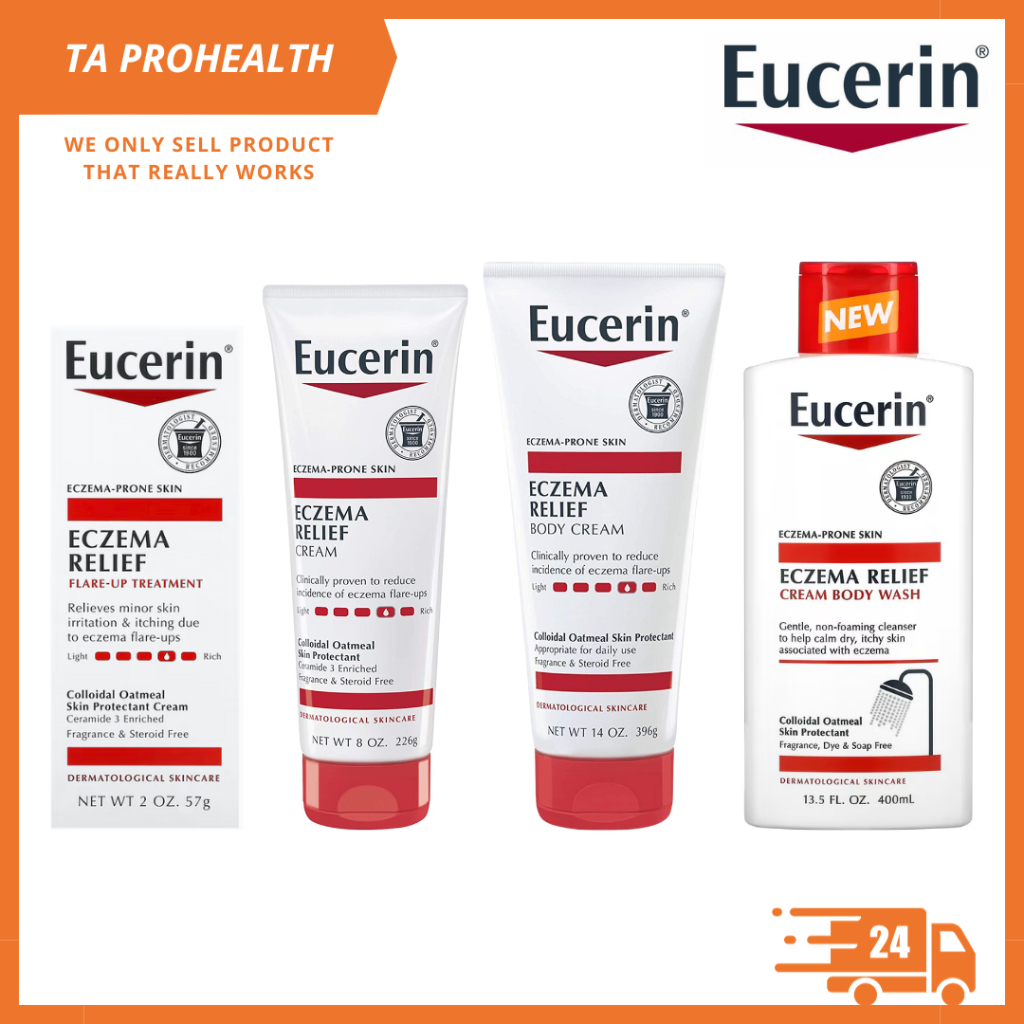 Eucerin Eczema Relief Cream Body Cream Cream Body Wash Flare Up Treatment Shopee Malaysia