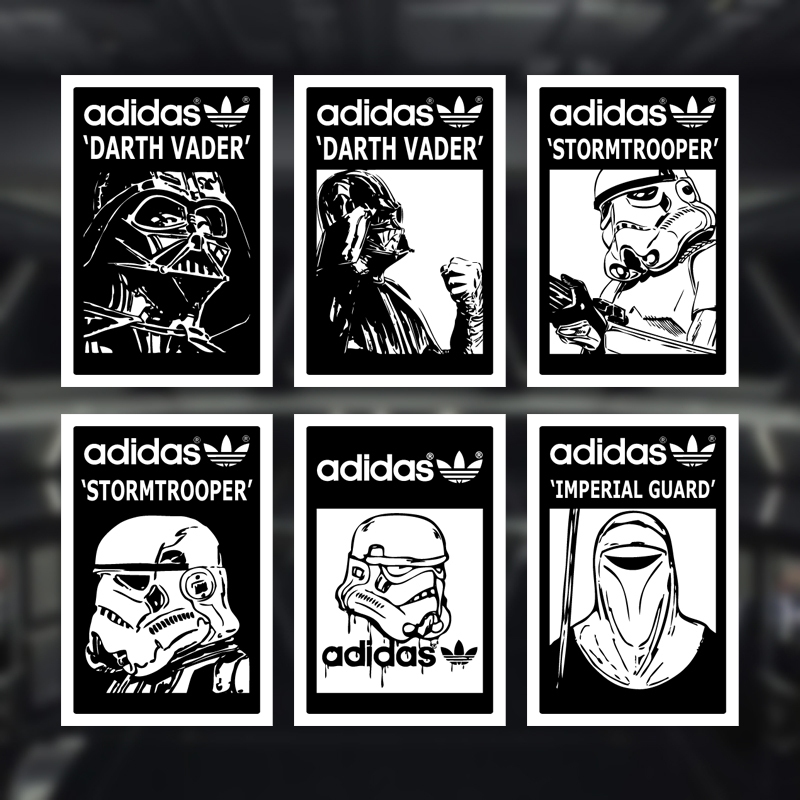 Outdoor waterproof vinyl sticker starwar X adi stickers batch 02 ...
