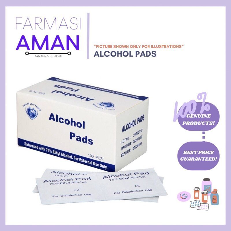 Alcohol Pads 70% Isopropyl 100pcs | Shopee Malaysia