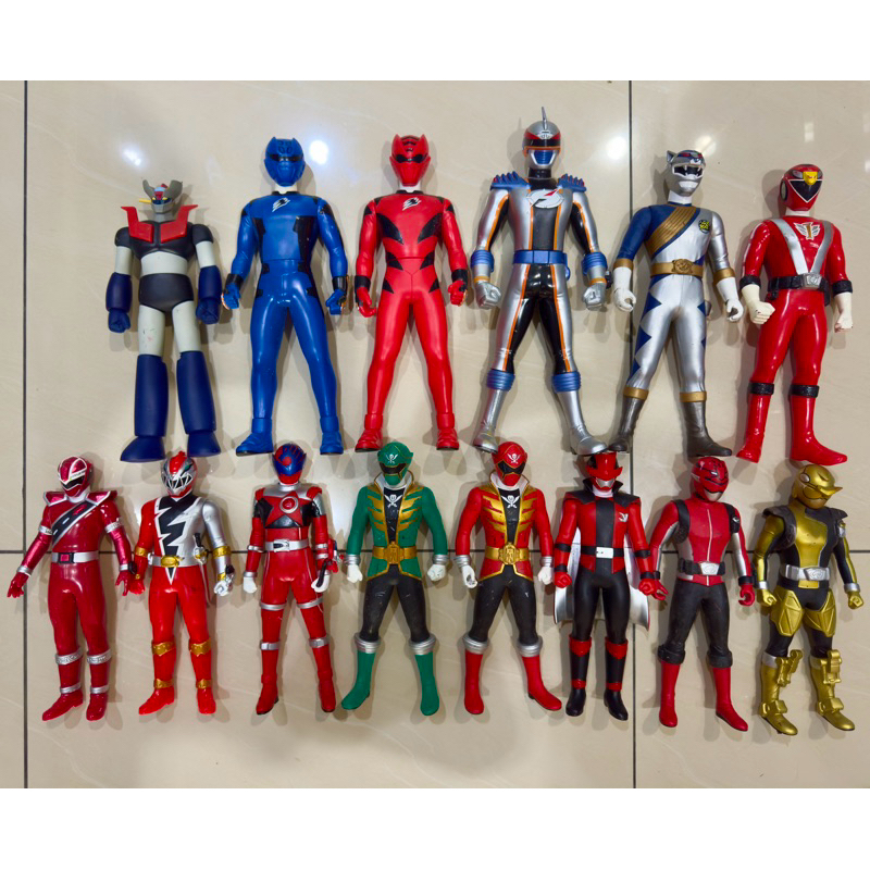 NEW STOCK Power Ranger Super Sentai Big sofubi 9 - 13 inch Bandai Japan ...