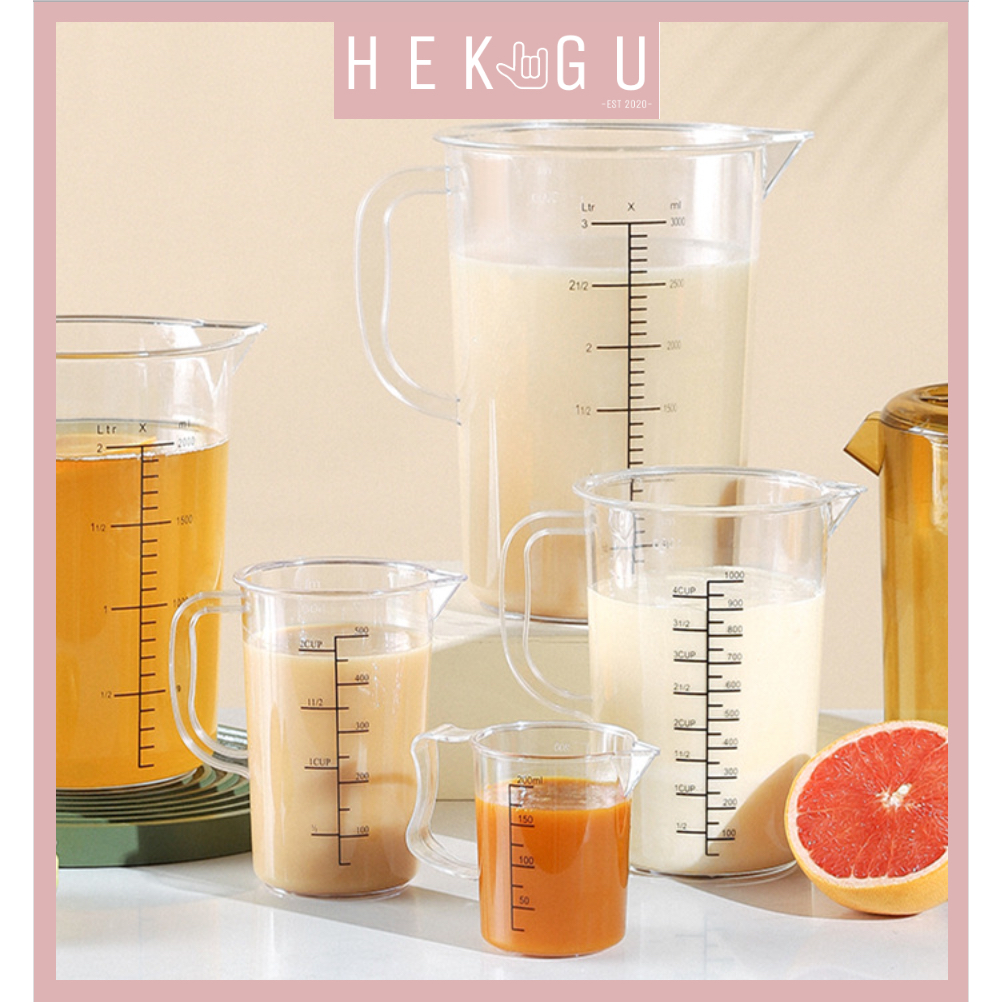 [READY STOCK] PC Plastic Measuring Cup Pitcher Jug with scale and ...
