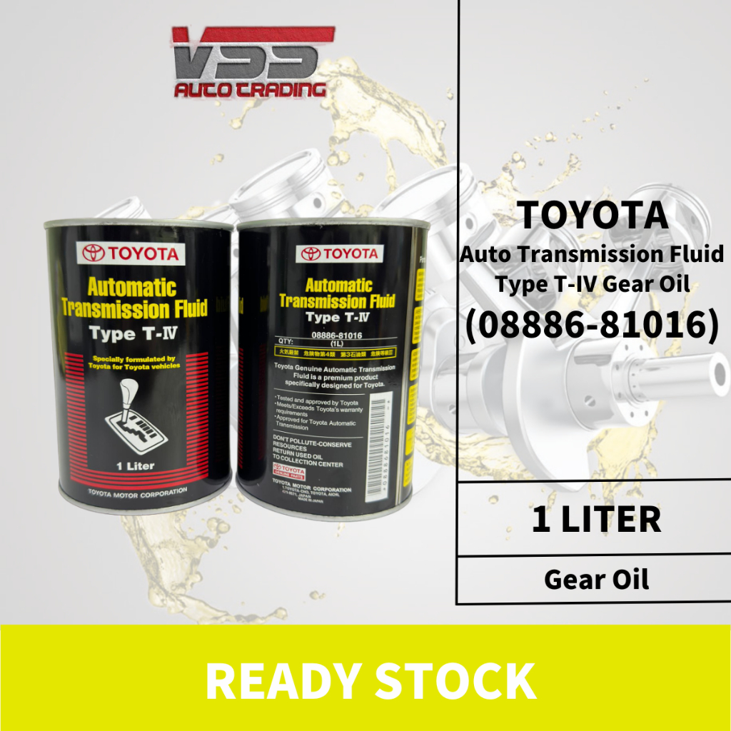 100% ORIGINAL 08886-81016 JAPAN 100% ORI TOYOTA ATF T-IV (1L) - AUTO ...