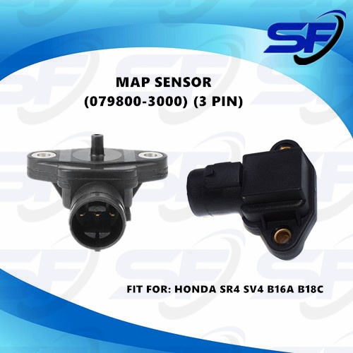 HONDA SR4 SV4 B16A B18C SM4 MAP SENSOR 079800-3000 3pin | Shopee Malaysia
