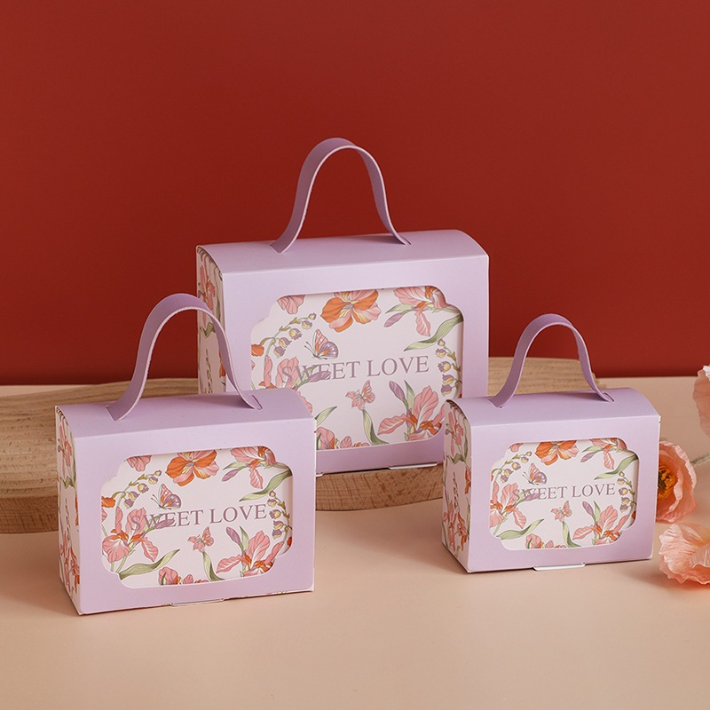 50pcs Kotak Telur Sweet Love PU Leather Handle Wedding Goodies Box ...