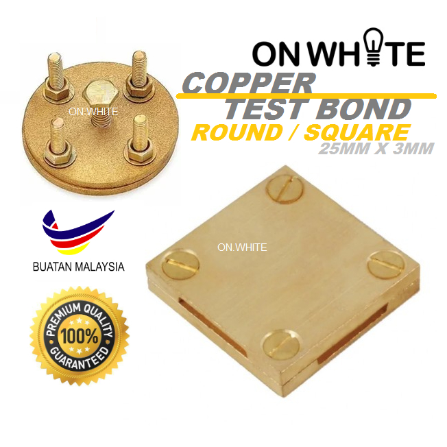 COPPER TEST BOND 5/8" / LIGHTNING / ARRESTER / USE FOR COPPER TAPE ...