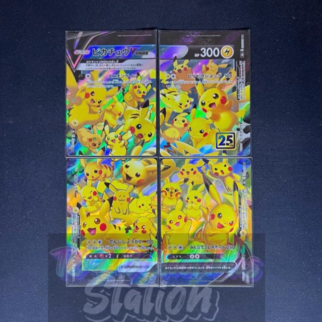 【Pikachu V-Union /皮卡丘V-Union】【25th Anniversary Collection-PTCG POKEMON CARD】【Japanese-Ver.2021 ...