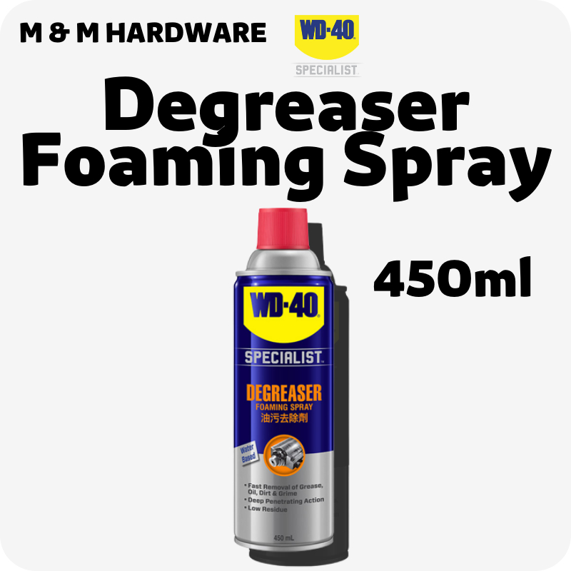 WD-40 Specialist WD40 Degreaser Foaming Spray 450ml | Shopee Malaysia
