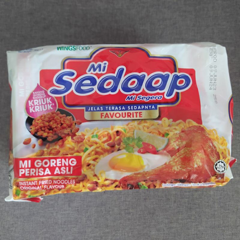 Mi Sedaap Mi Goreng Asli (90g×5) | Shopee Malaysia