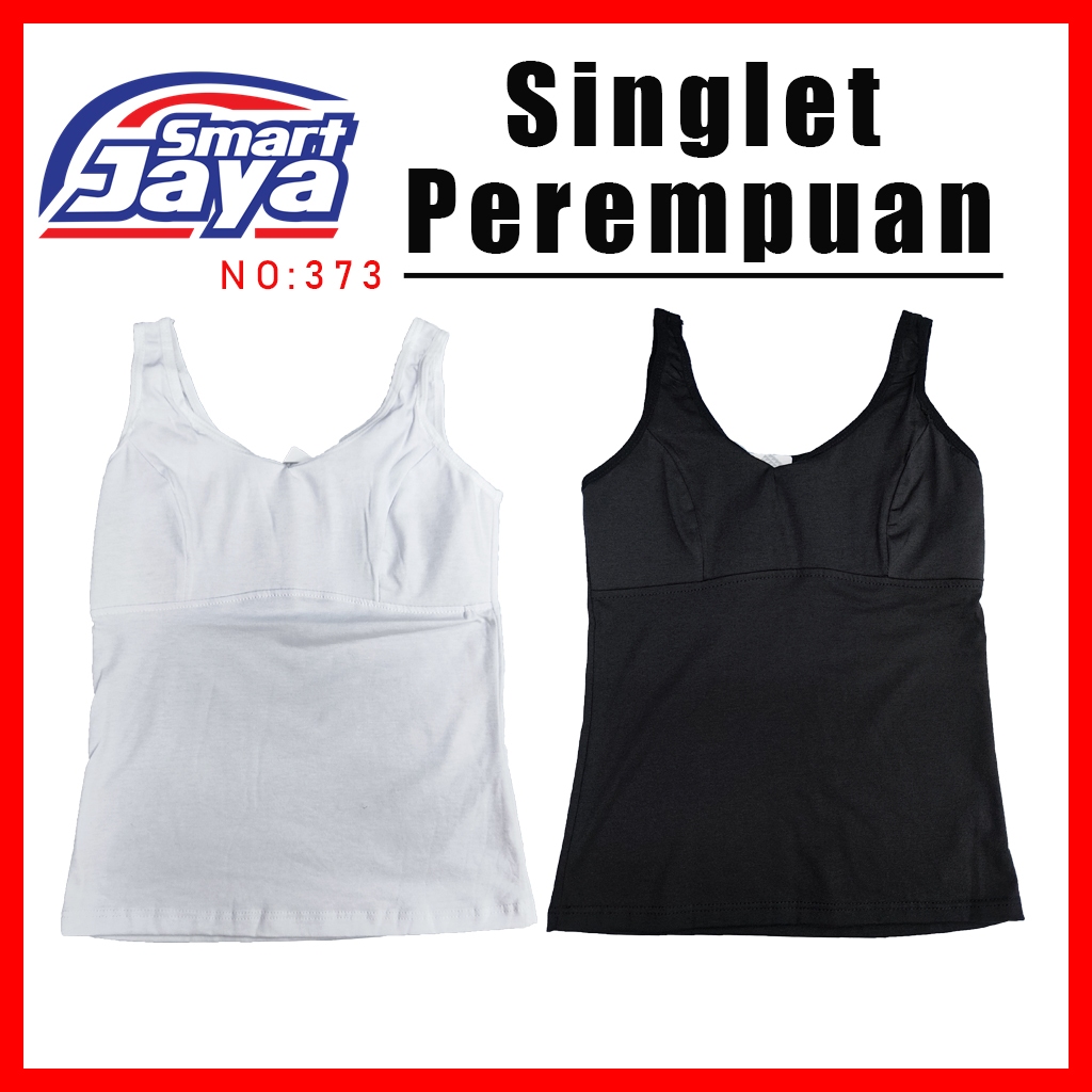 Singlet Perempuan/Pakaian Dalam Perempuam/Hitam/Putih/Cotton Kosong ...