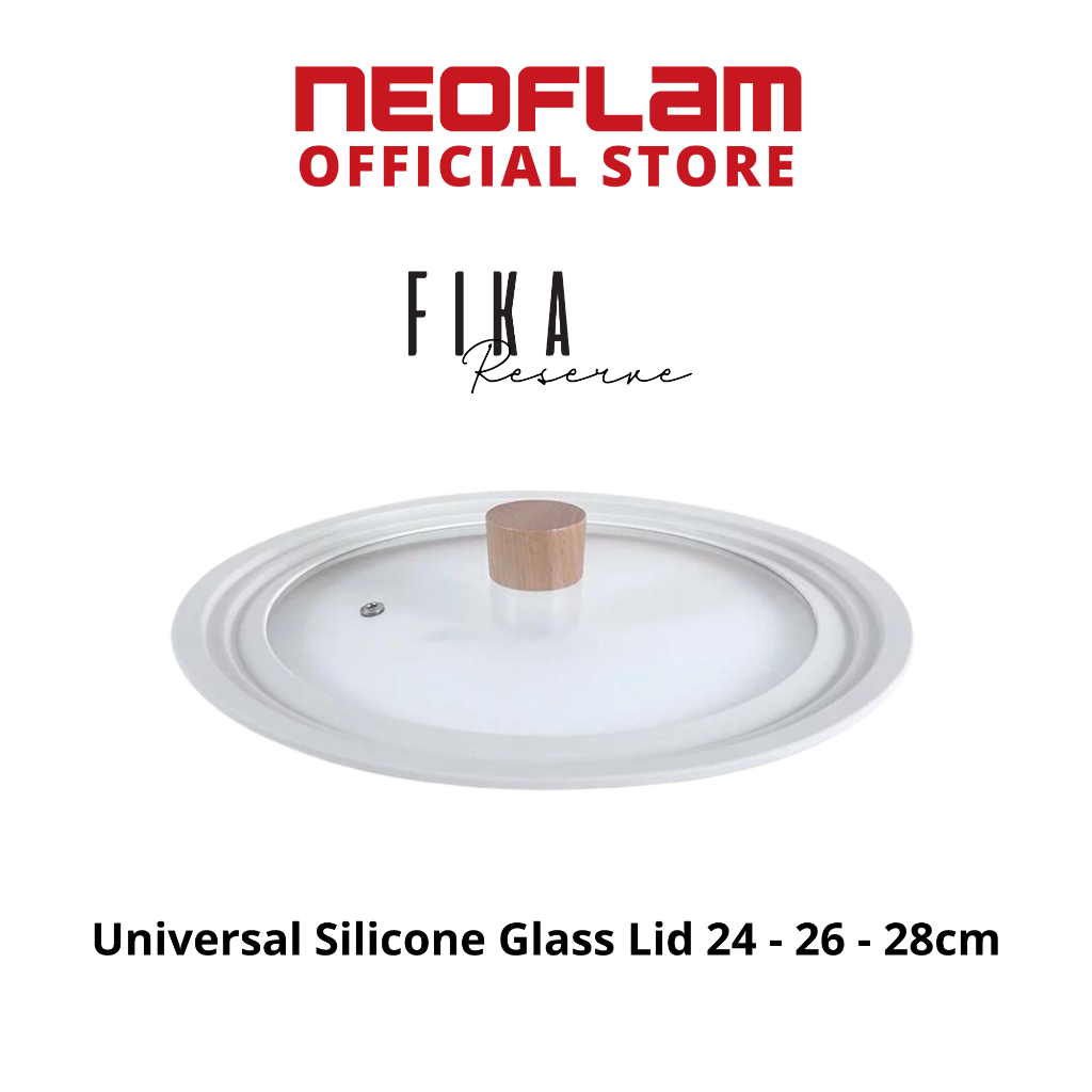 NEOFLAM FIKA Universal Silicone Glass Lid (For 24cm, 26cm, 28cm ...