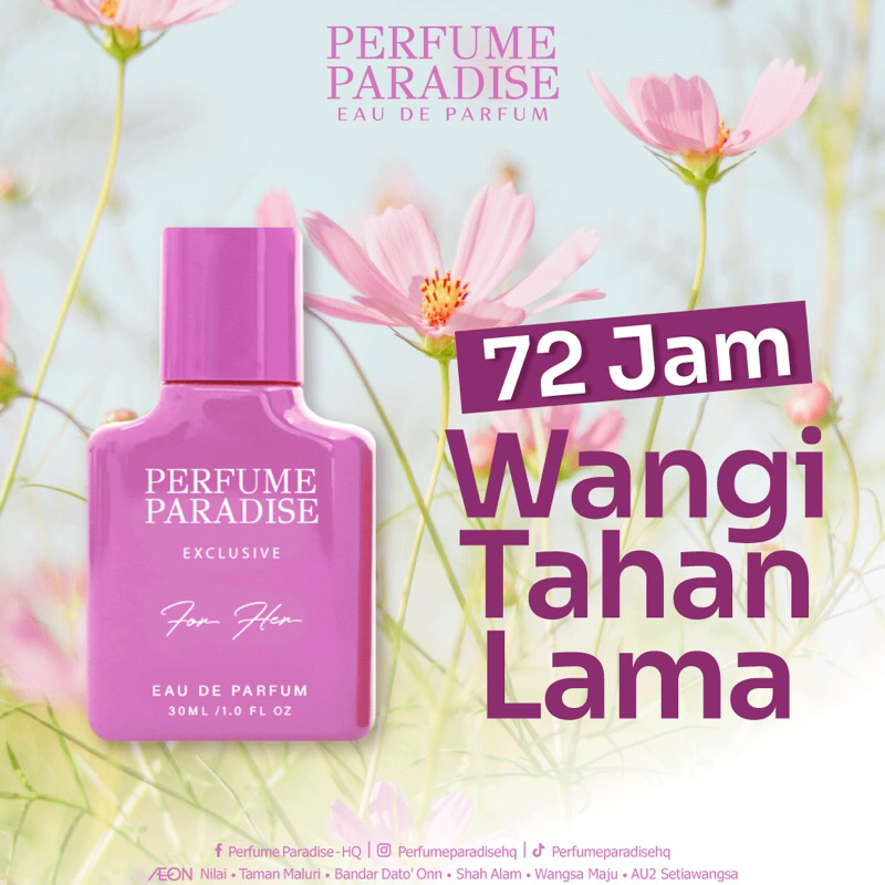 PERFUME PARADISE EXCLUSIVE 30ML !! READY STOCK !!! ORIGINAL HQ !! OFFER ...