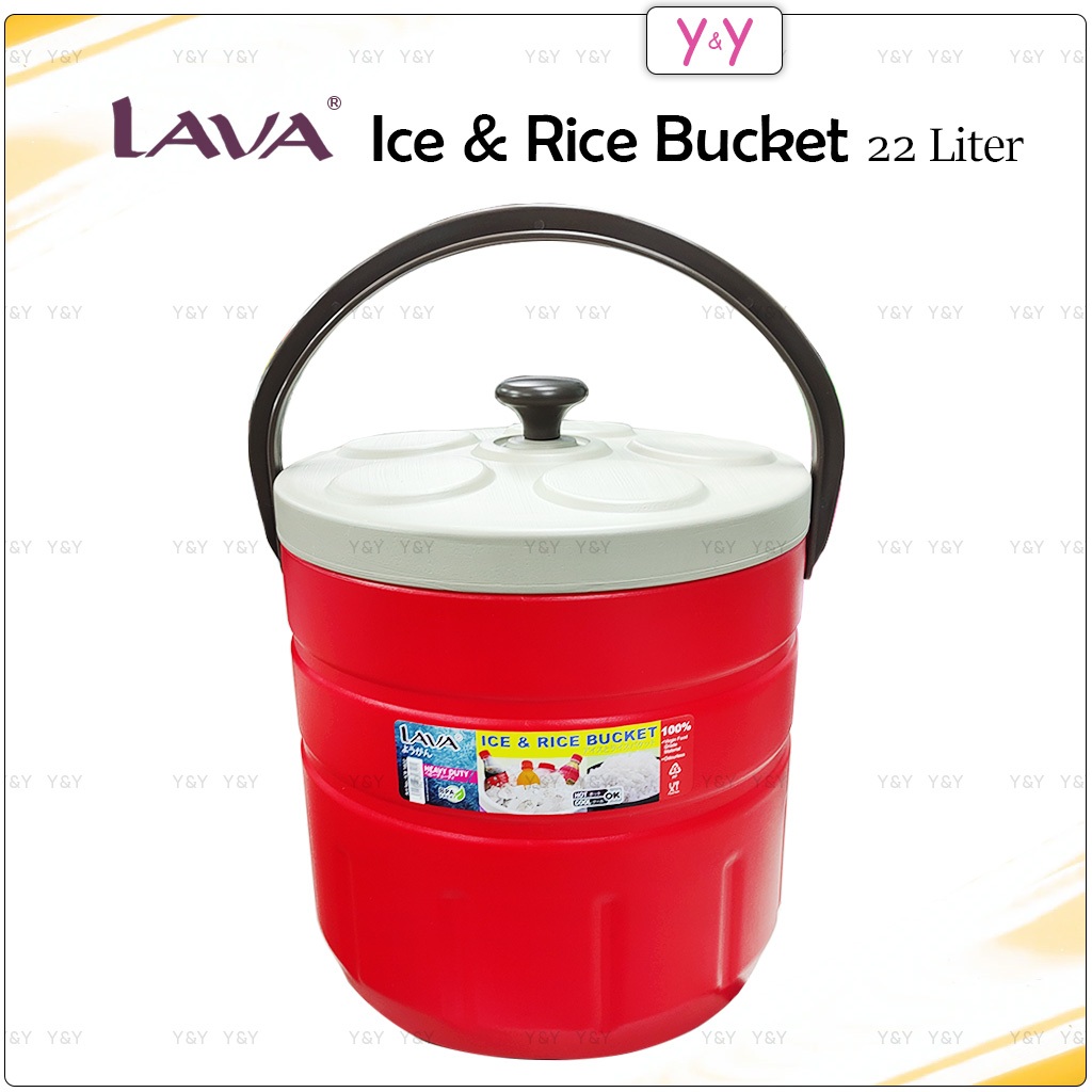 Lava Ice & Rice Bucket 22 Liter / Ice Round Insulated Bucket / Bocong ...
