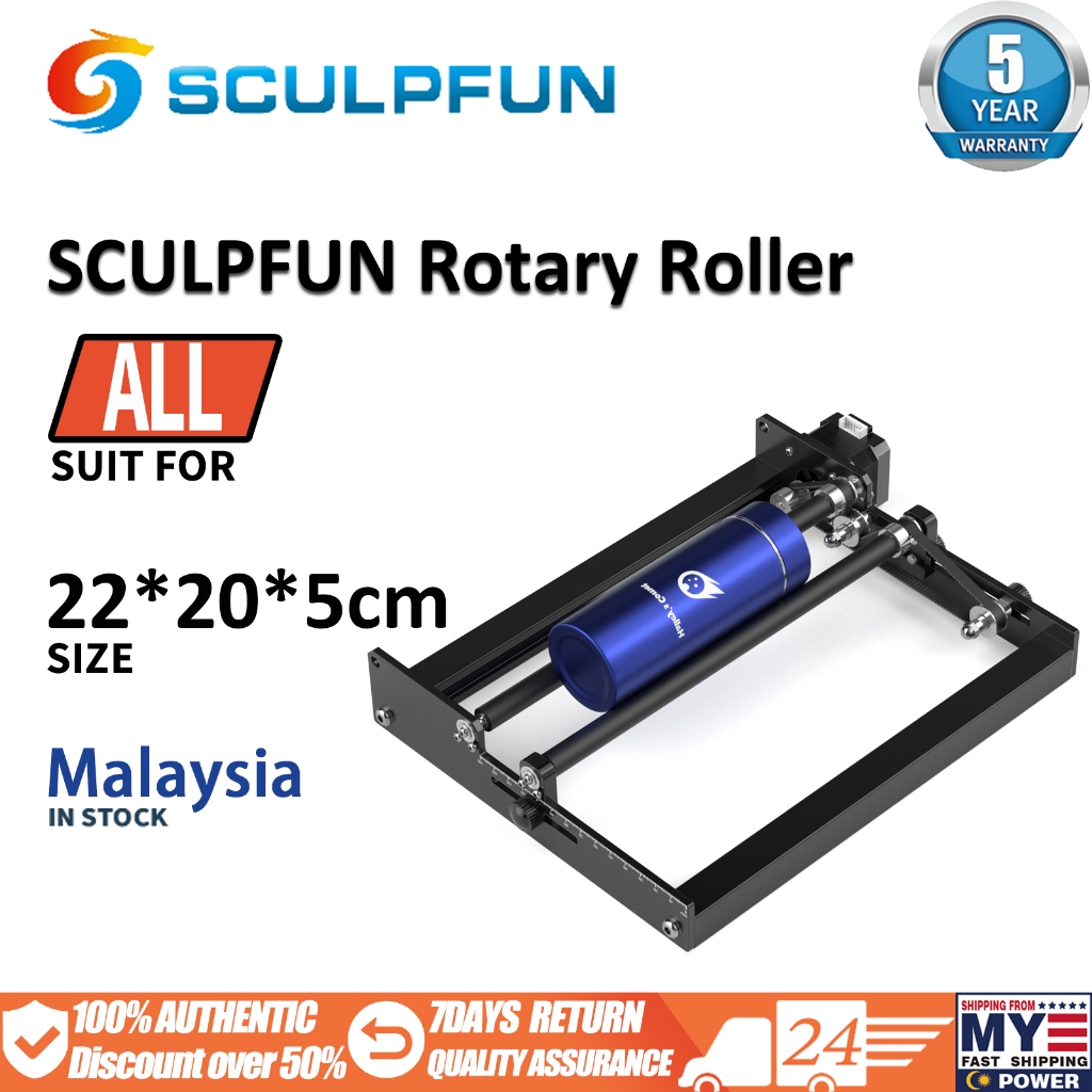 WilkTool SCULPFUN Laser Engraver Roller Y-axis Rotary Roller for ...