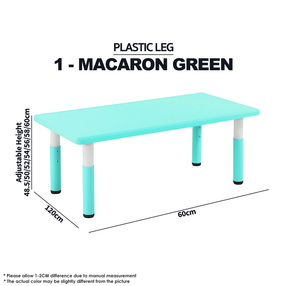 Japanese tatami ADJUSTABLE KINDERGARTEN TABLE (SS leg/Plastic leg)Kids ...