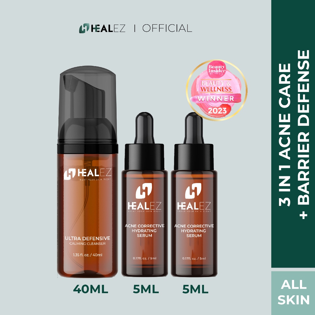 HEALEZ Serum (2 x 5ml) + Cleanser (40ml) | Shopee Malaysia