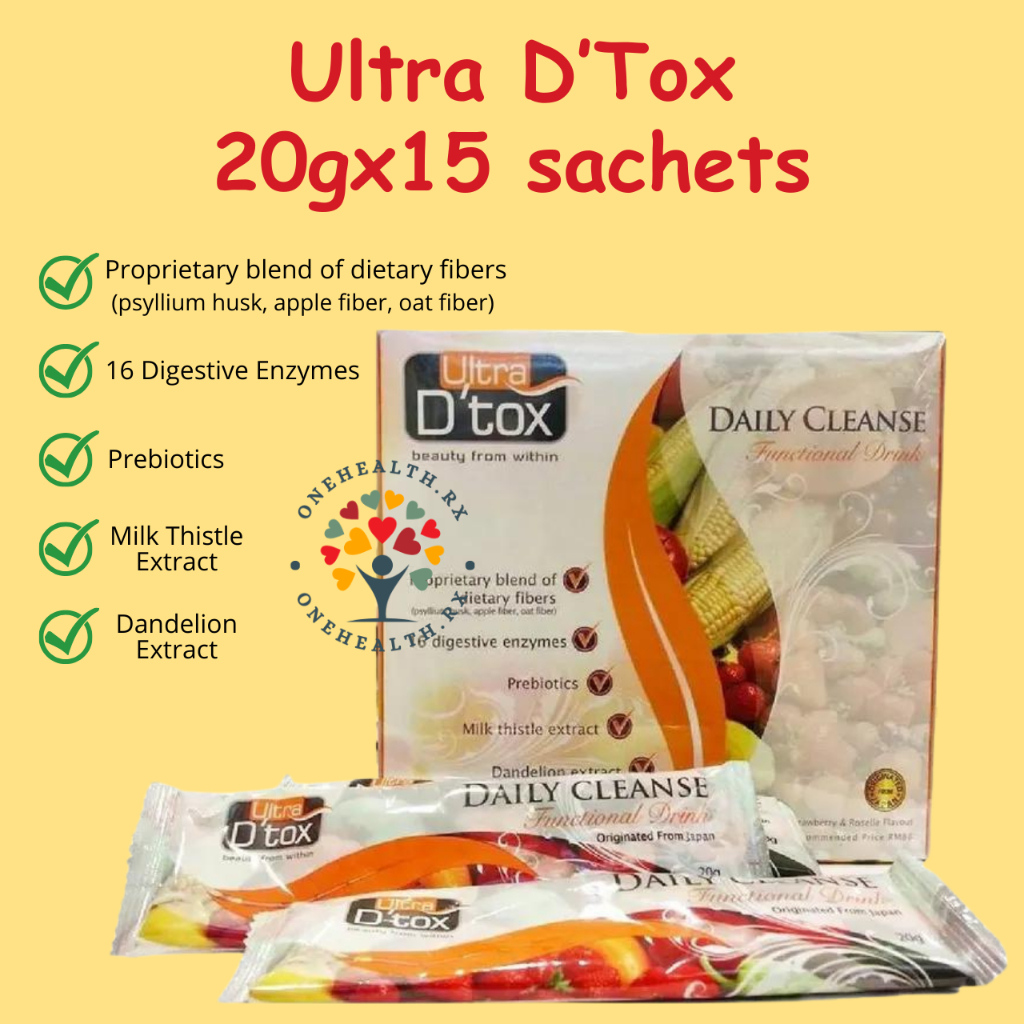 Ultra D'tox/Dtox Daily Cleanse 20g X 15 sachets | Shopee Malaysia
