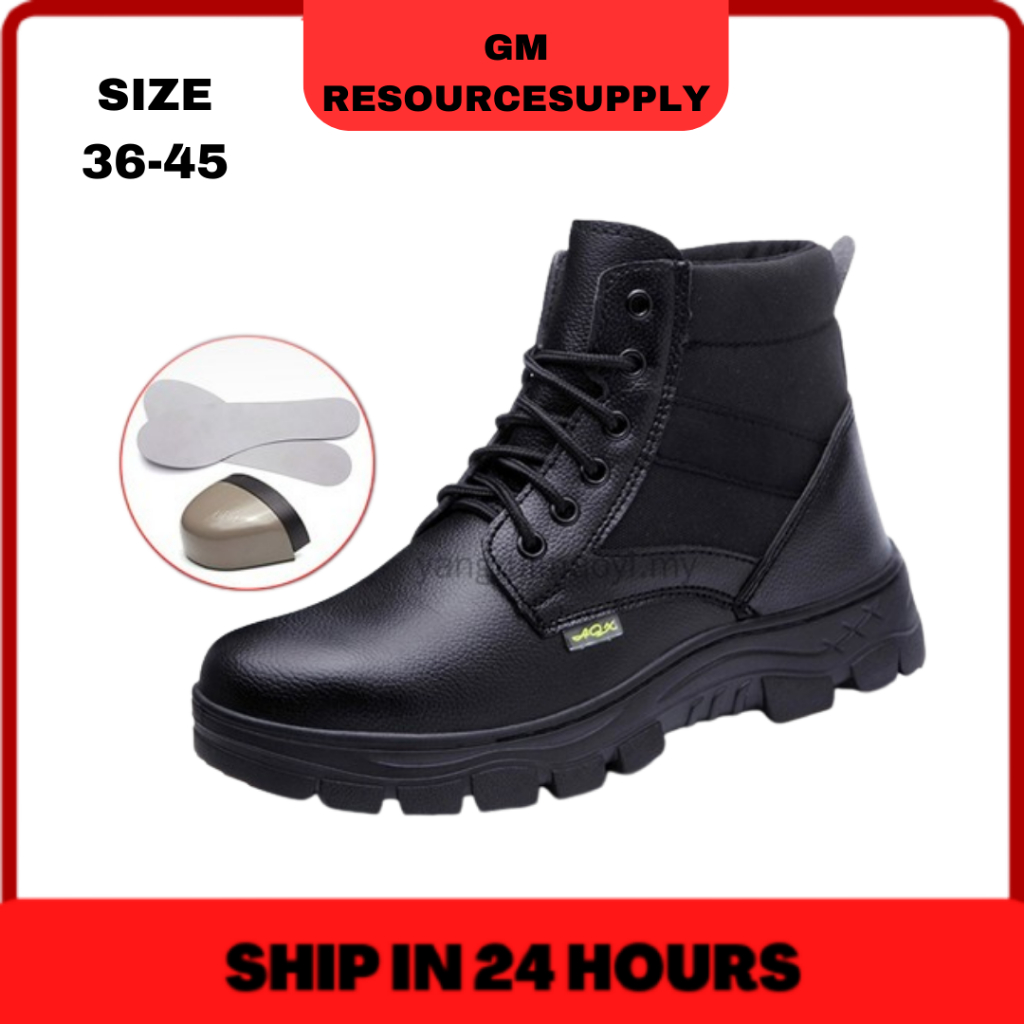 Safety shoes / safety boots Medium cut steel toe cap Work shoes Men ...
